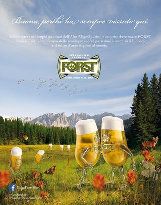 Birra Forst torna su stampa e web con Cayenne