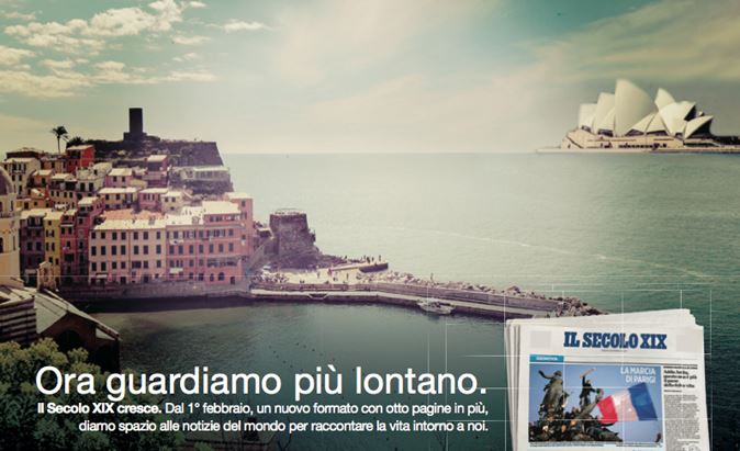 Il Secolo XIX si rinnova: nuovo formato e 8 pagine in più