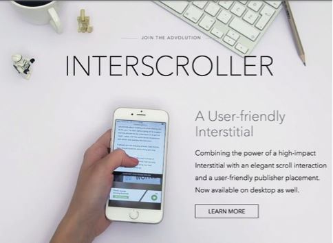 Break Even adv porta in Italia il formato Interscroller