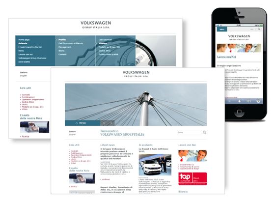 Volkswagen Group Italia è on line con un nuovo sito