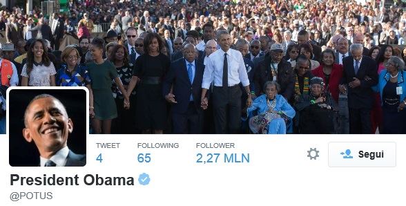 Obama da record su Twitter: il suo profilo personale raggiunge 1 ...