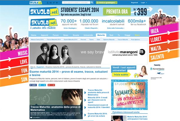 Skuola.net: ecco dove trovare milioni di studenti