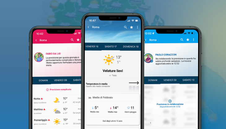 Nuovo restyling per 3bmeteo che rinnova app e sito web
